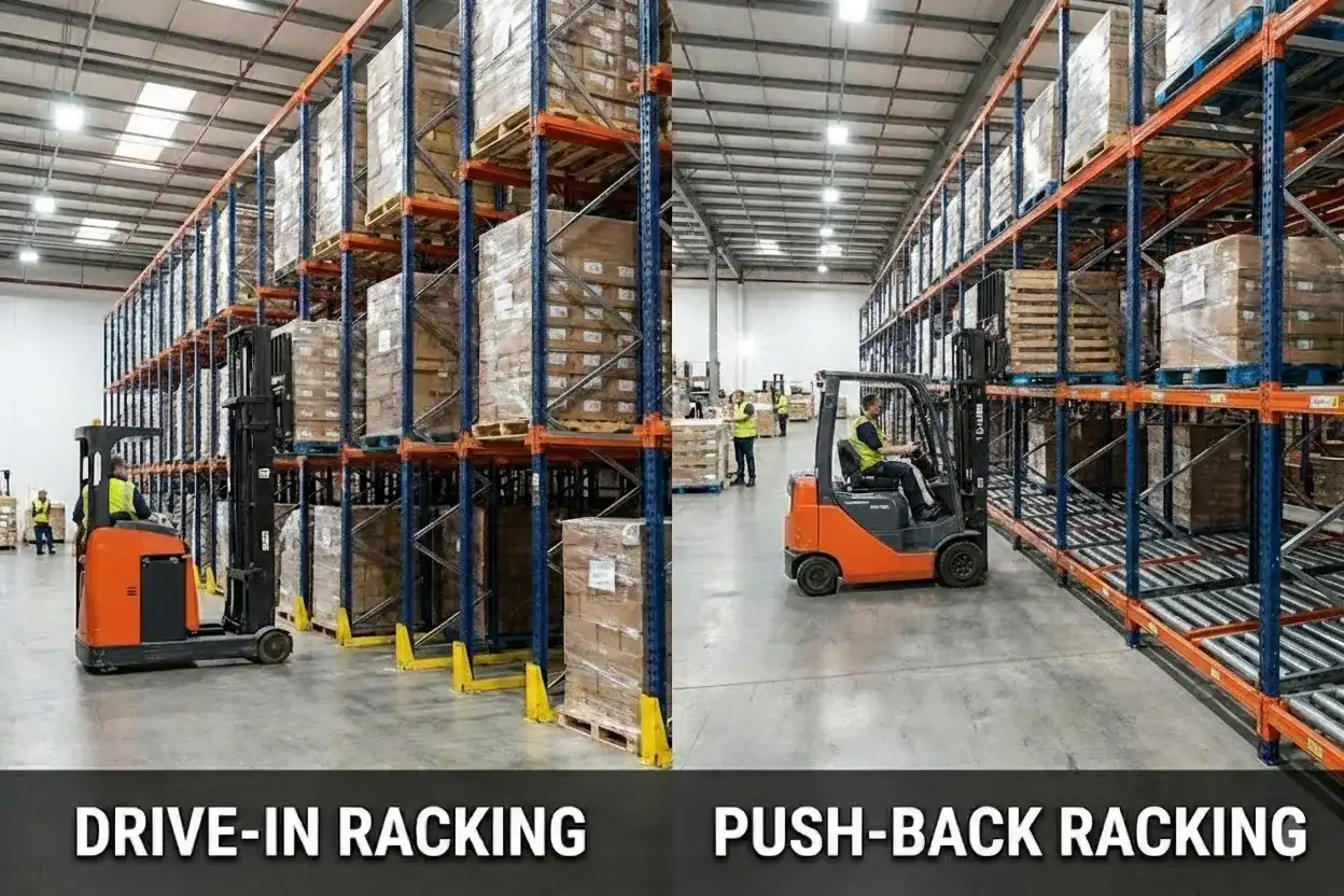 Drive-In vs. Push-Back Racking